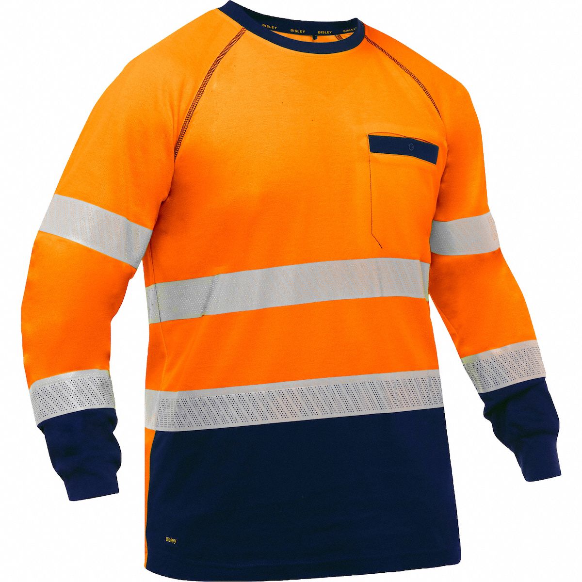 BISLEY, ANSI Class 3, S, High-Visibility Shirt - 820XT6|313M6118T-ON/S ...