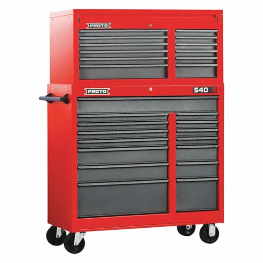 PROTO, Gray Drawer, 27 Drawers, Rolling Tool Cabinet - 313NU3|J544142 ...