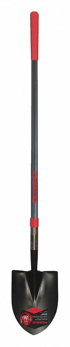 Shovel,Round Point ,Fiberglass Handle - Grainger