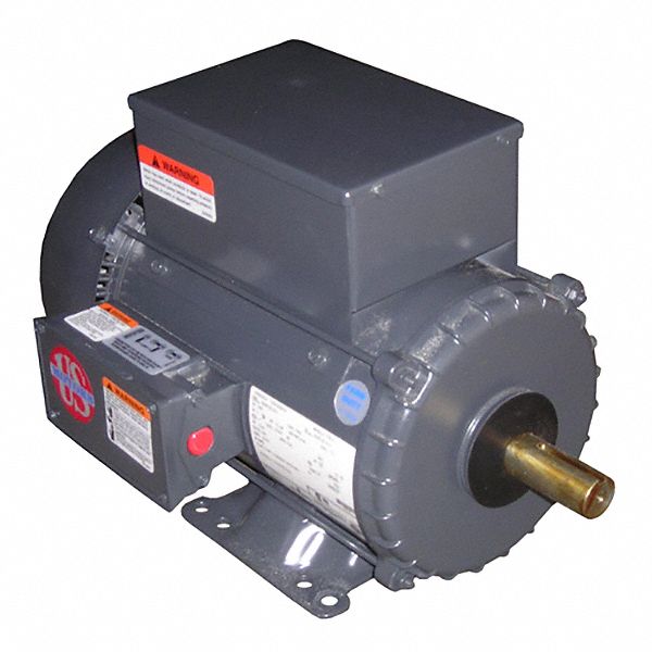 U.S. MOTORS, Single Phase, Rigid Base, Farm Duty Motor - 313T16 ...