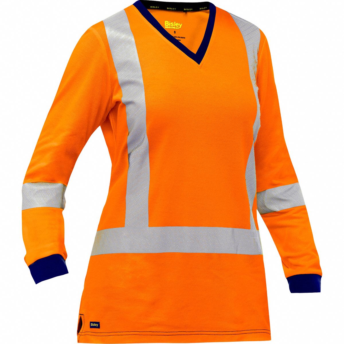 BISLEY, ANSI Class 3, 2XL, High-Visibility Shirt - 820Y53|313W6118X-O ...