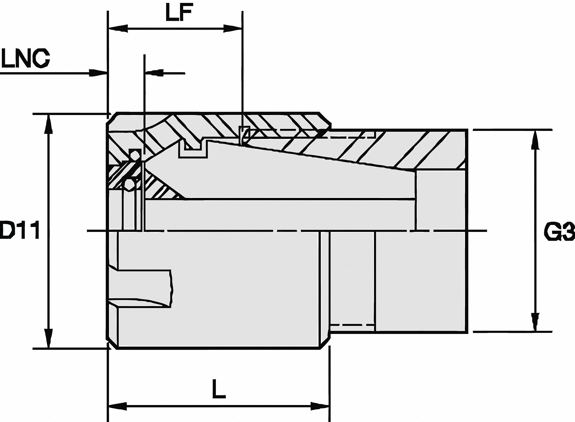 ERICKSON, M19 X 1 Thread, Collet Fastener - 313WK3|LABER16M - Grainger