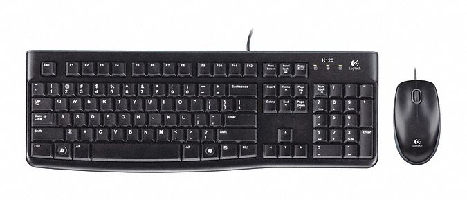 LOGITECH, Wireless, USB Connection, Keyboard and Mouse Set - 315D57 ...