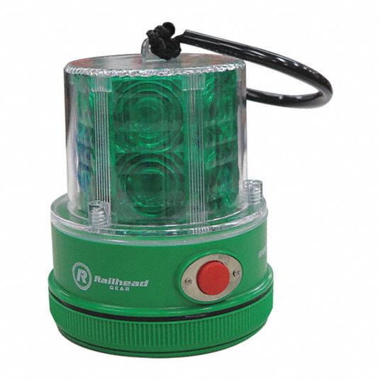 Revolving Led Safety Lights,Green - Grainger