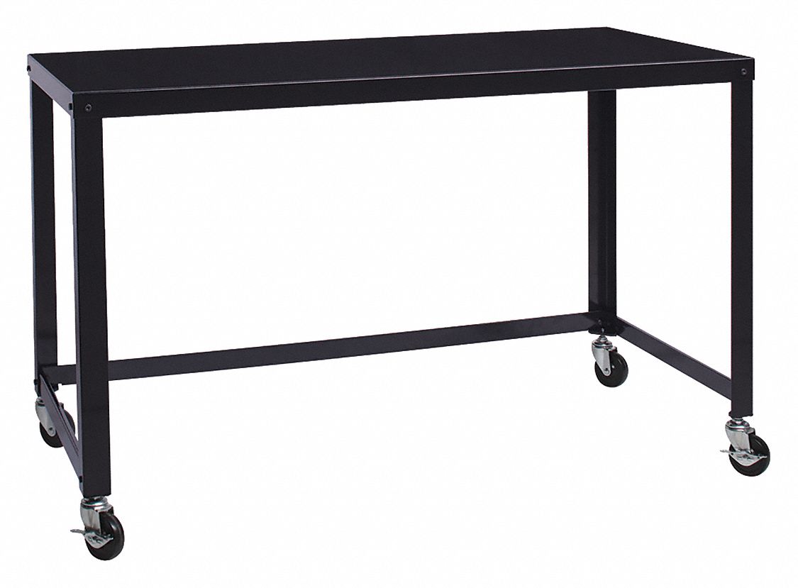 SPACE SOLUTIONS, Black, 29 5/8 in, Seminar/Training Table - 317Z60 ...