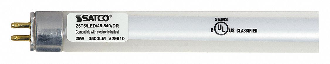 Bulb,LED,25W,T5,G5,40K - Grainger