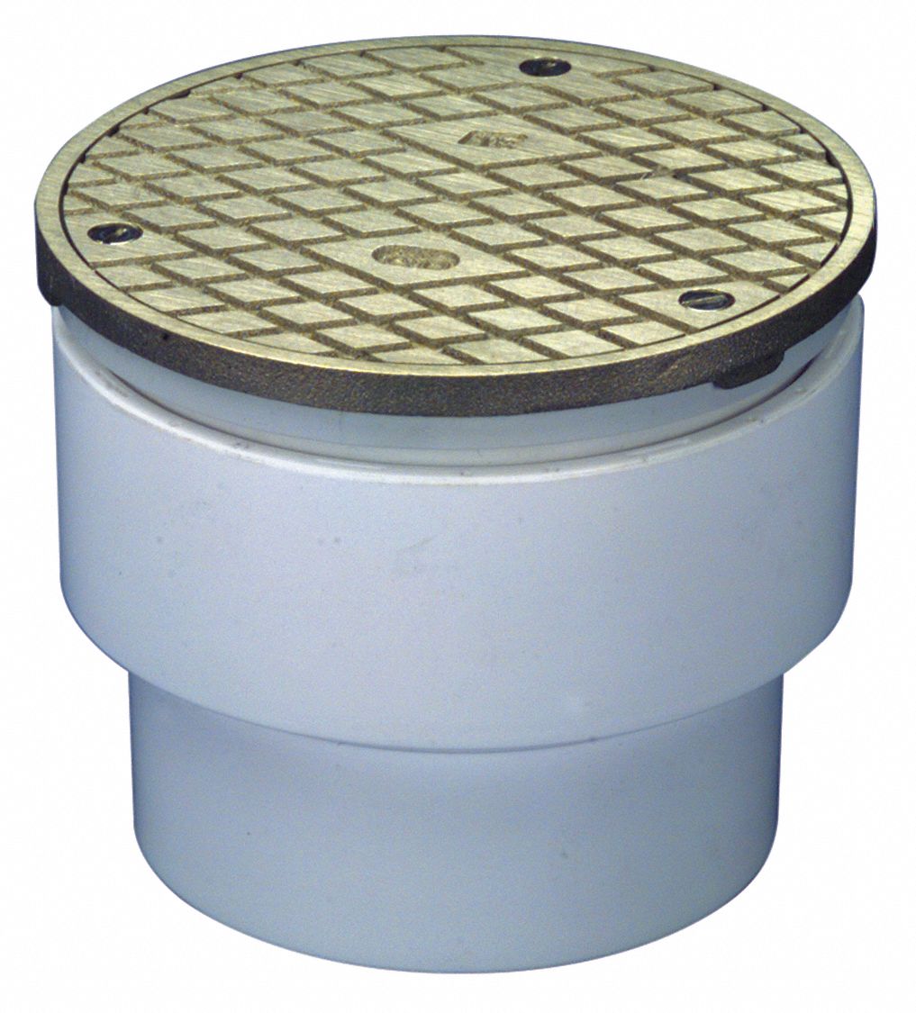 Floor Clean Out,Adjustable,3" PVC - Grainger