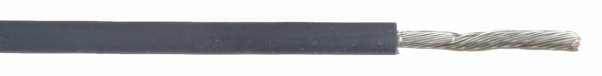 ROWE High Voltage Lead Wire: 14 AWG Wire Size, Black, 50 ft Lg, Rowe ...