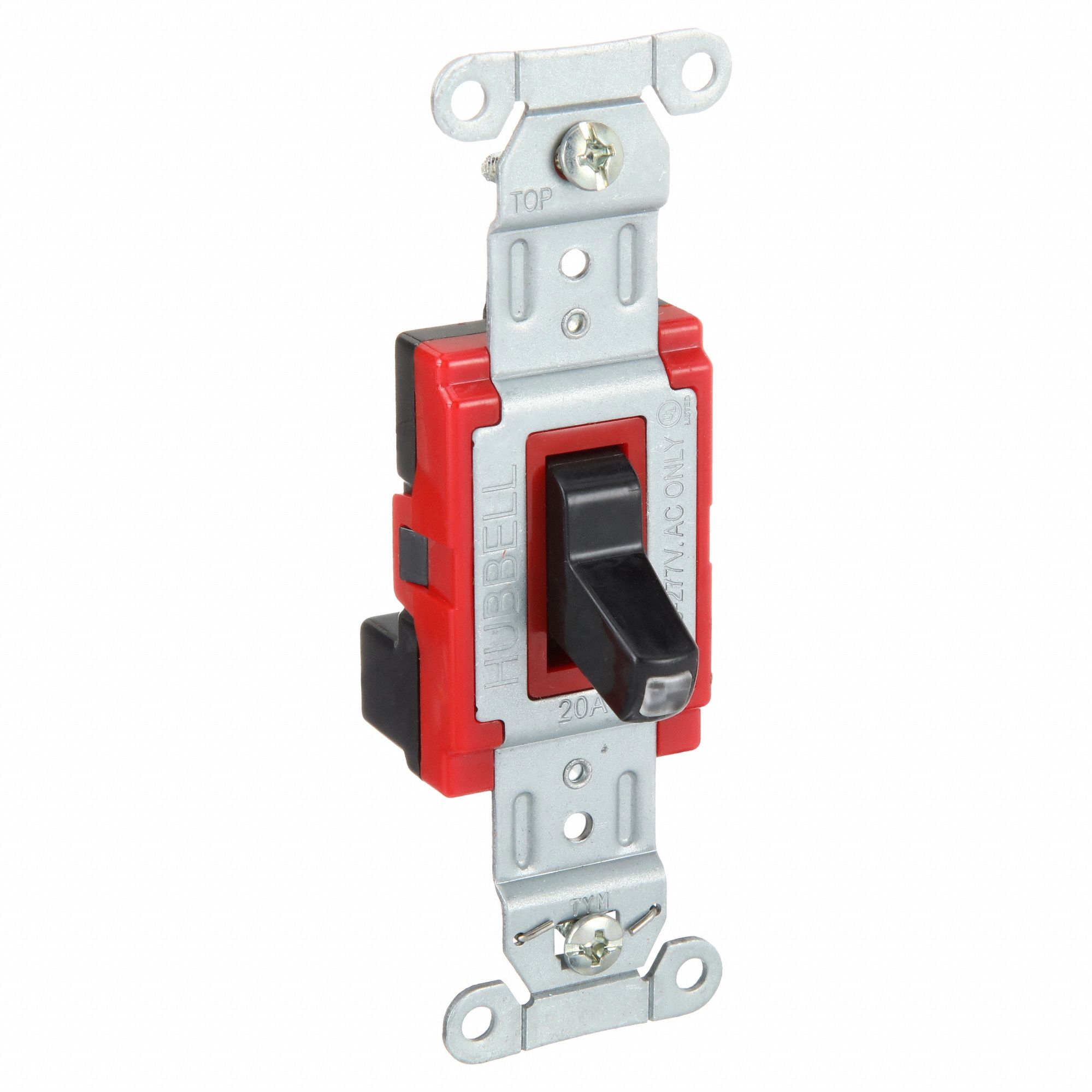 Toggle Switch, Single Pole, Pilot Light Wall Switch - 31A444 ...