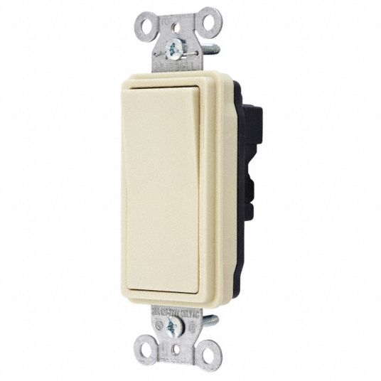 Wall Switch, 1-Pole, Maintained, Rocker - Grainger