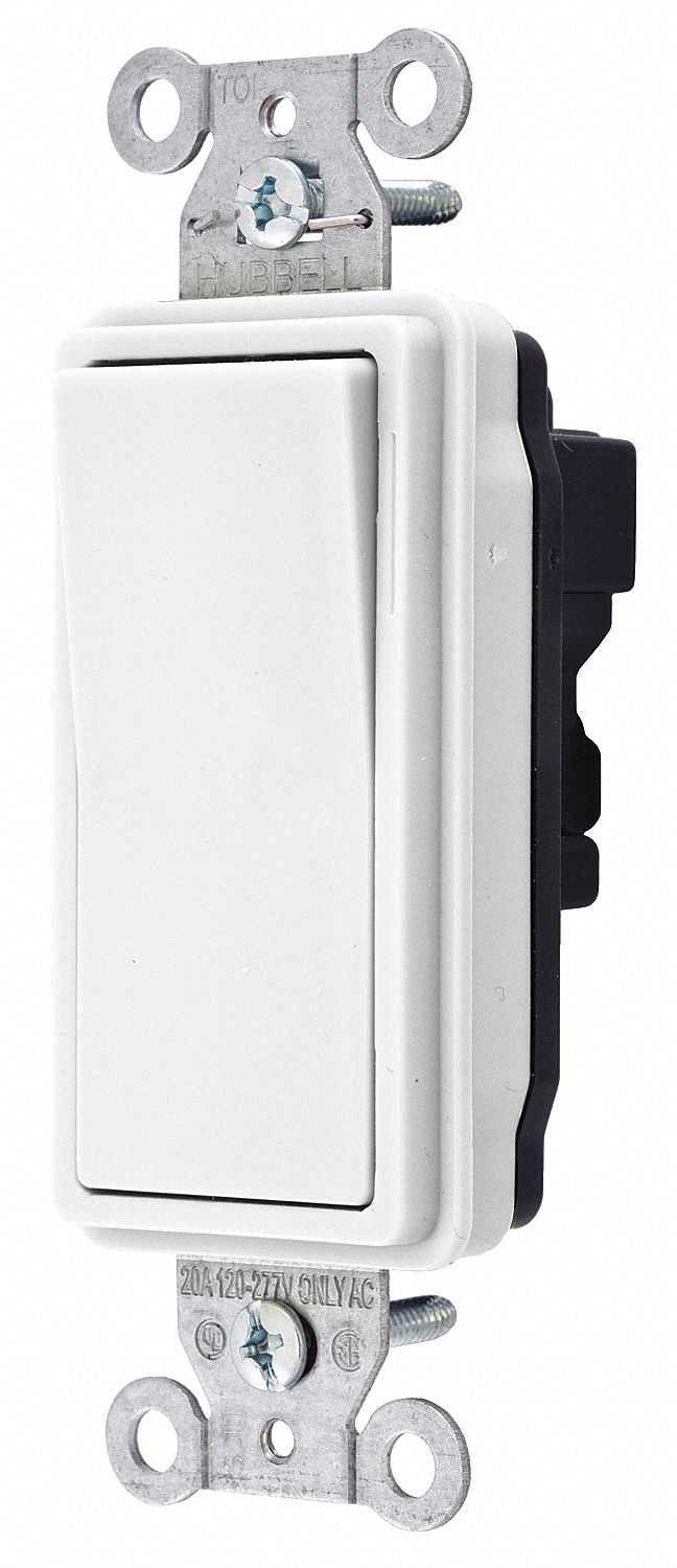 Wall Switch, 1-Pole, Maintained, Rocker - Grainger