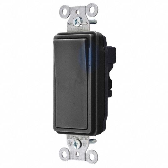Rocker Switch, 3-Way, Illuminated Wall Switch - 31A488|SNAP2123ILBK ...