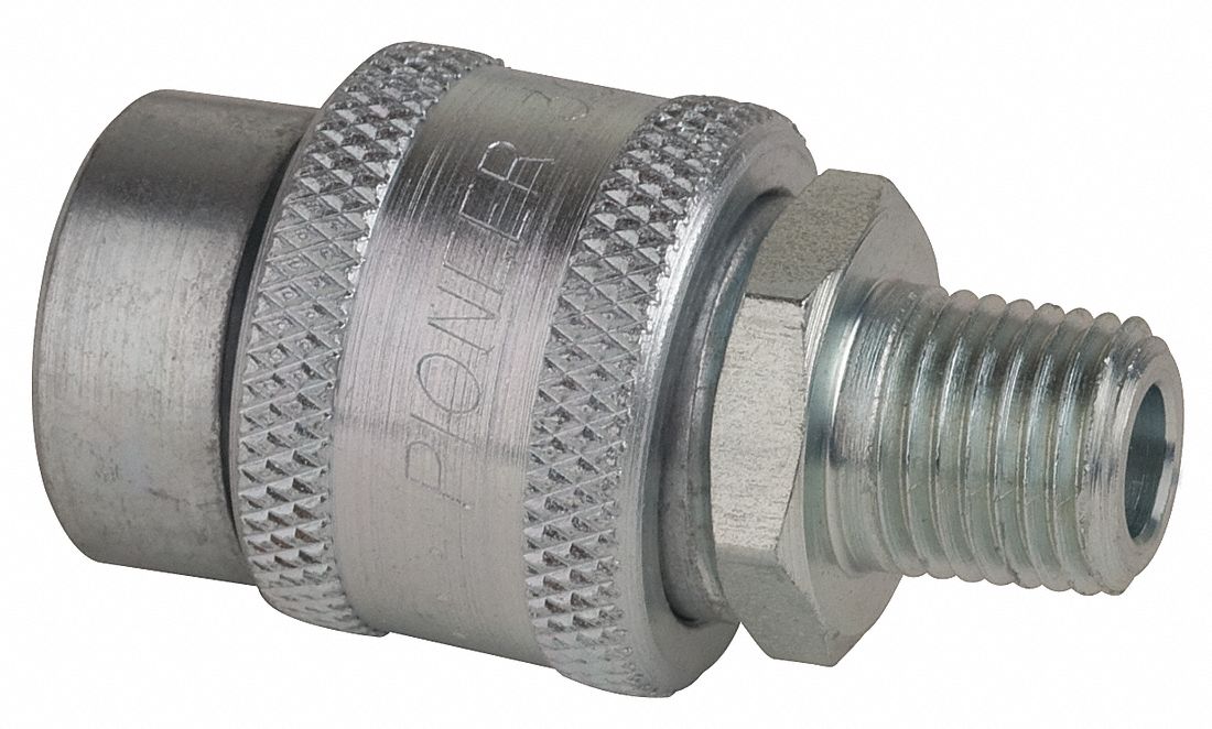 PARKER Hydraulic Quick Connect Hose Coupling Set: 1/4 in Coupling Size ...