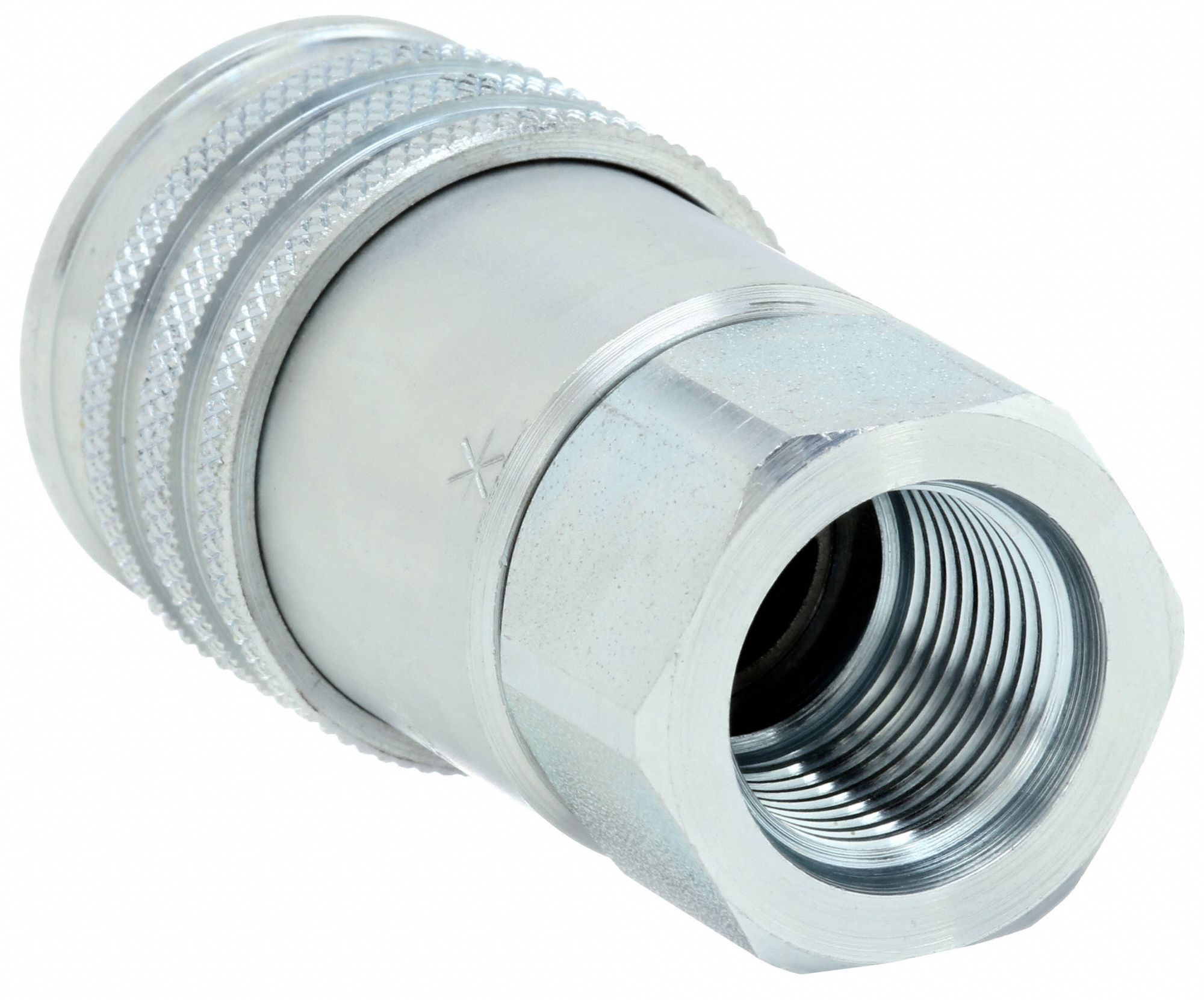 PARKER Hydraulic Quick Connect Hose Coupling, Socket, FEM Series, Steel ...