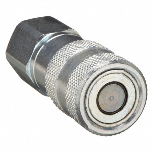 PARKER, 3/8 in Coupling Size, Steel, Hydraulic Quick Connect Hose ...