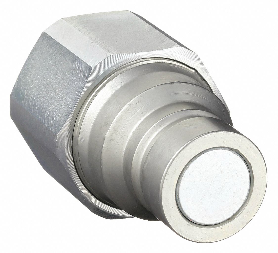 PARKER, 1/4 in Coupling Size, Steel, Hydraulic Quick Connect Hose ...