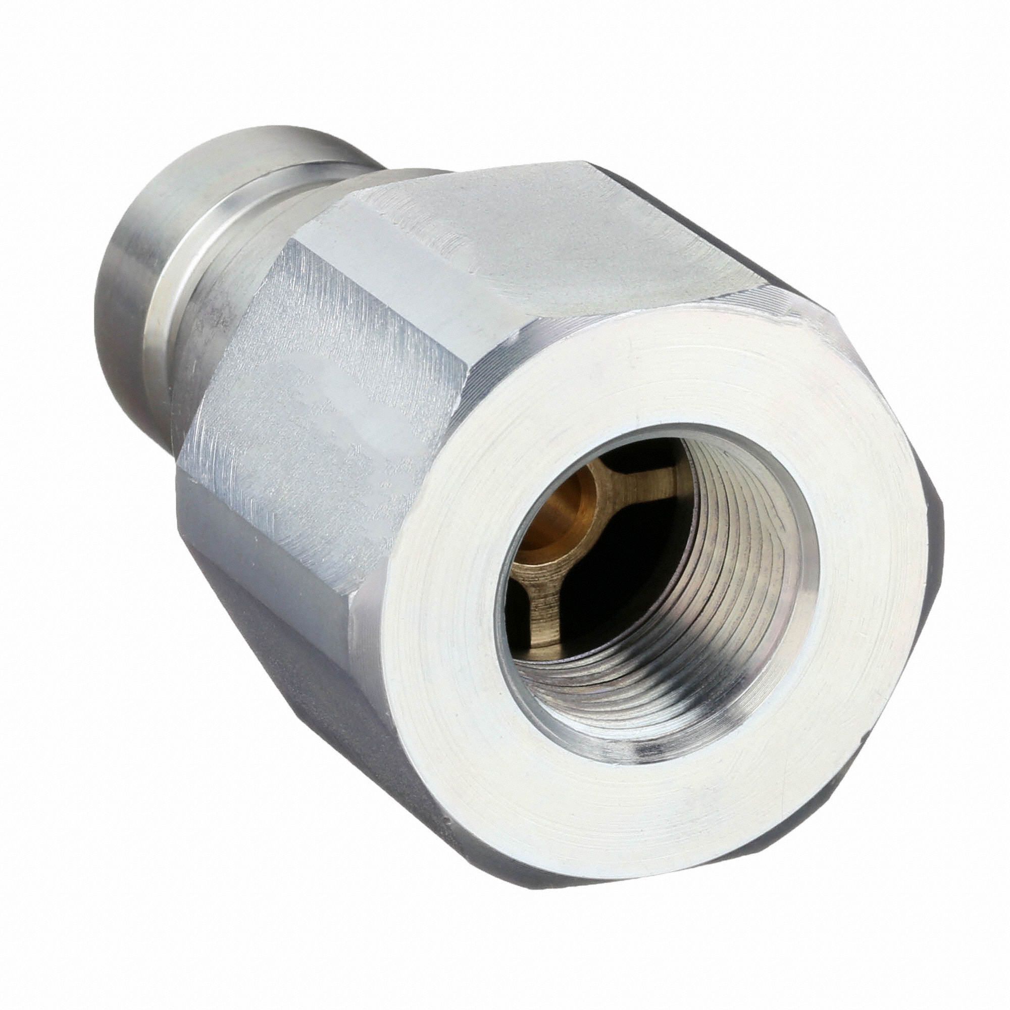 PARKER Hydraulic Quick Connect Hose Coupling, Plug, FEM Series, Steel ...