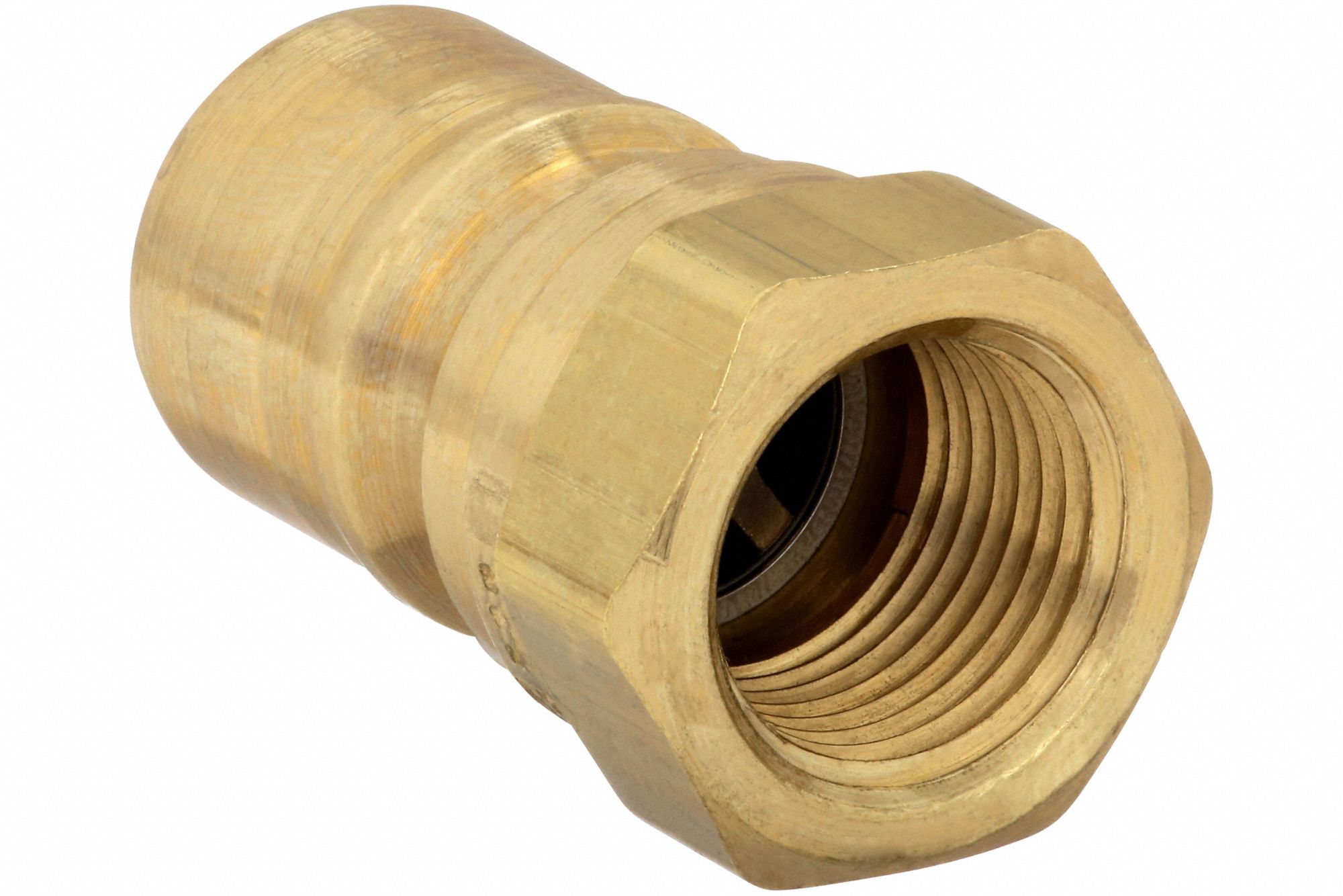 PARKER Hydraulic Quick Connect Hose Coupling, Plug, 60 Series, Brass ...