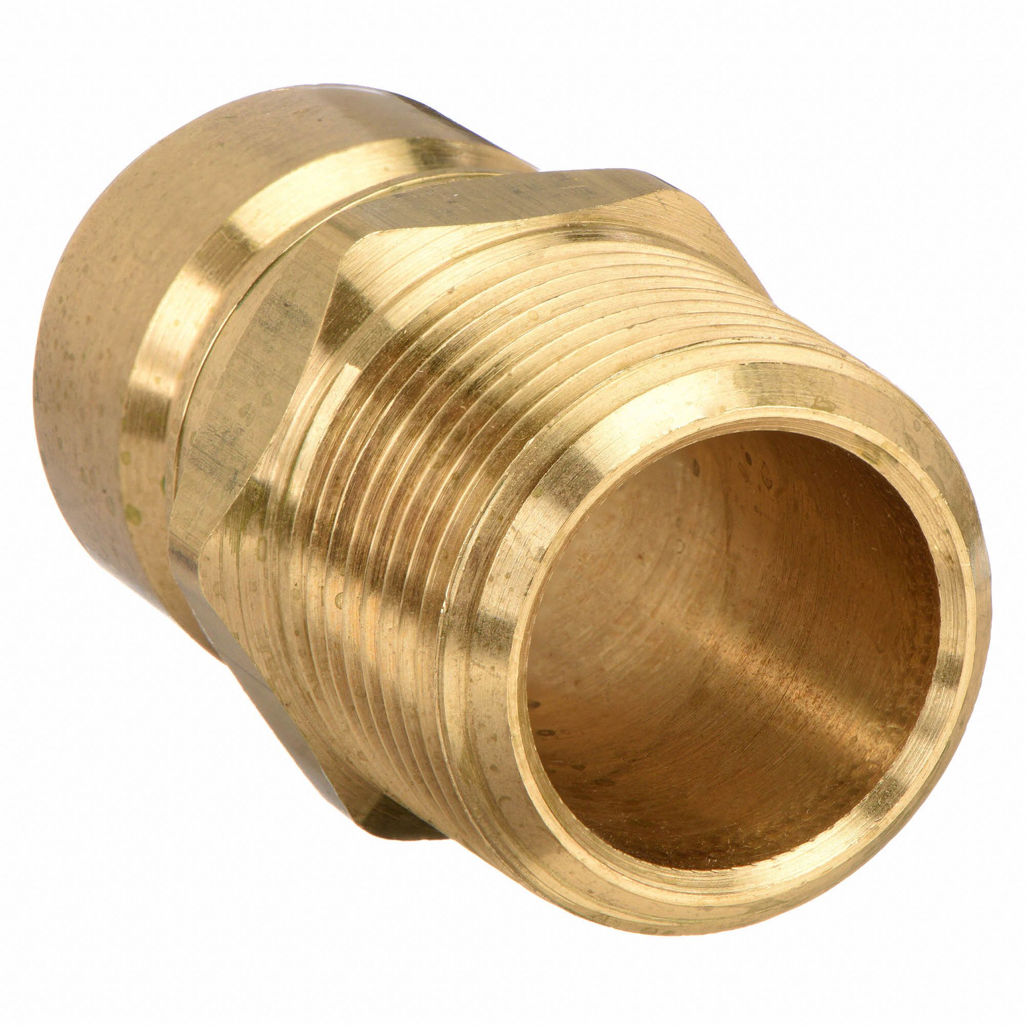 PARKER Hydraulic Quick Connect Hose Coupling, Plug, ST Series, Brass ...