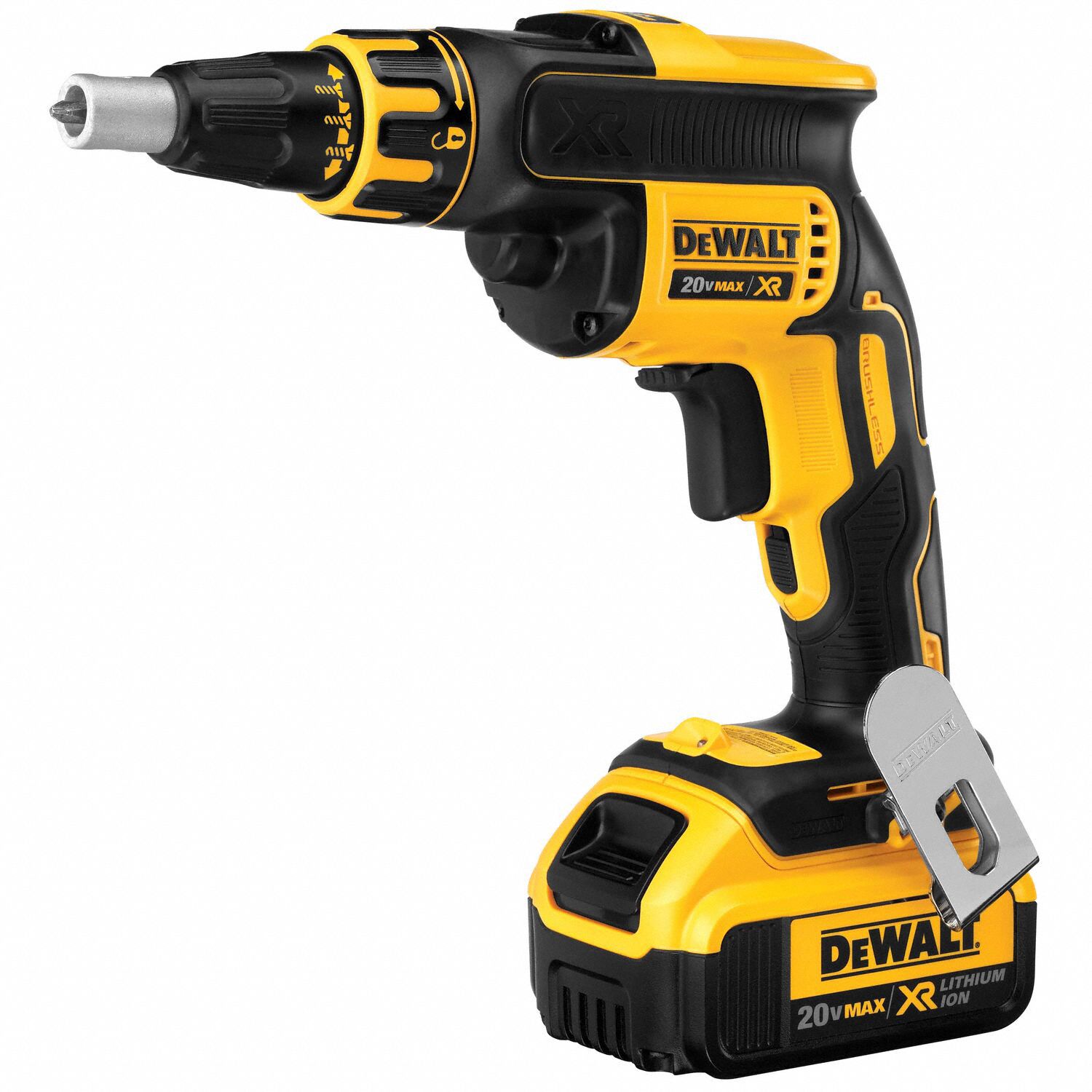 DEWALT Screw Gun, Cordless, 1/4 in Hex Drive Size, 4,400 RPM - 31AC39 ...