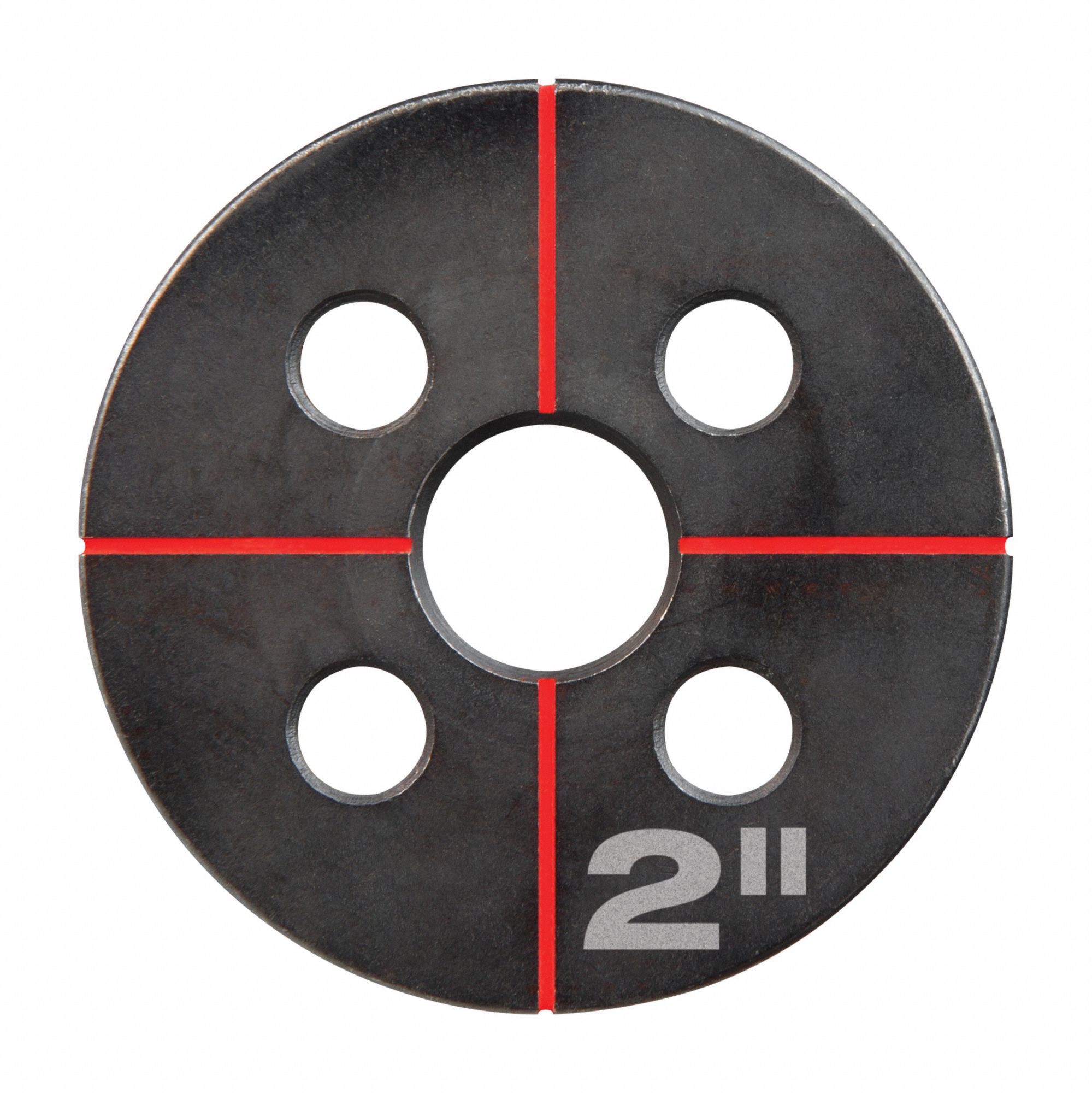 MILWAUKEE Knockout Die: 12 ga Sheet Metal Capacity (Steel), 2 15/32 in ...