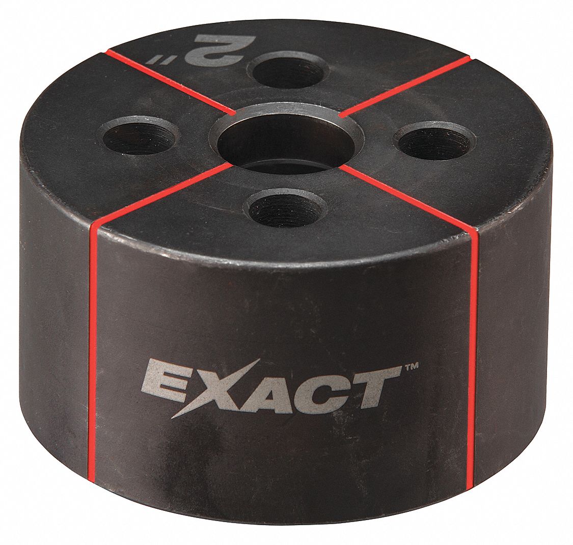 MILWAUKEE Knockout Die: 12 ga Sheet Metal Capacity (Steel), 2 15/32 in ...