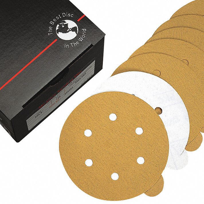 CGW ABRASIVES PSA PAPER DISC GOLD 5 5VAC DWT 180G - 12877 - CGW49826 ...