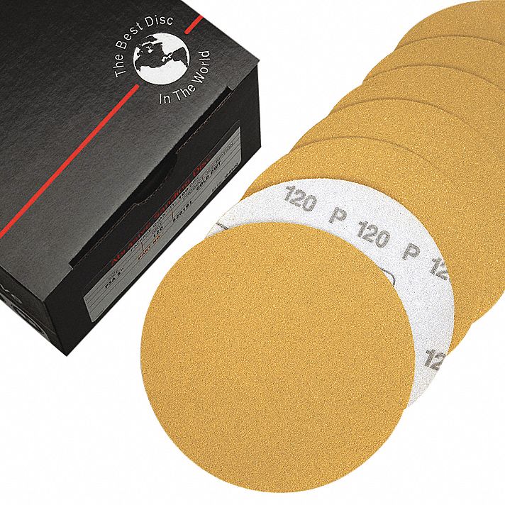 CGW ABRASIVES VELCRO SANDING PAPER DISC, NON-VACCUM, BACK WEIGHT C, 180 ...