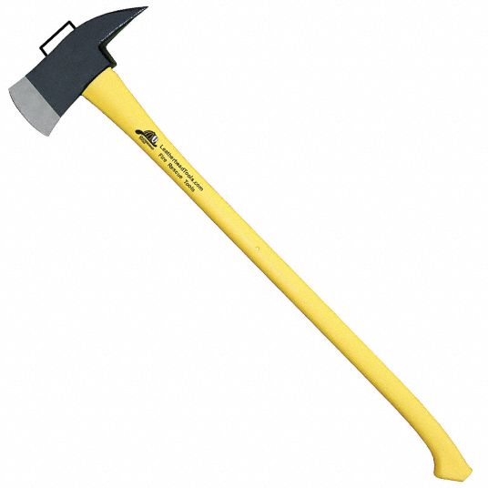 Pick Axe, 36 in Handle Length, High Carbon Steel Head Material, Yellow ...