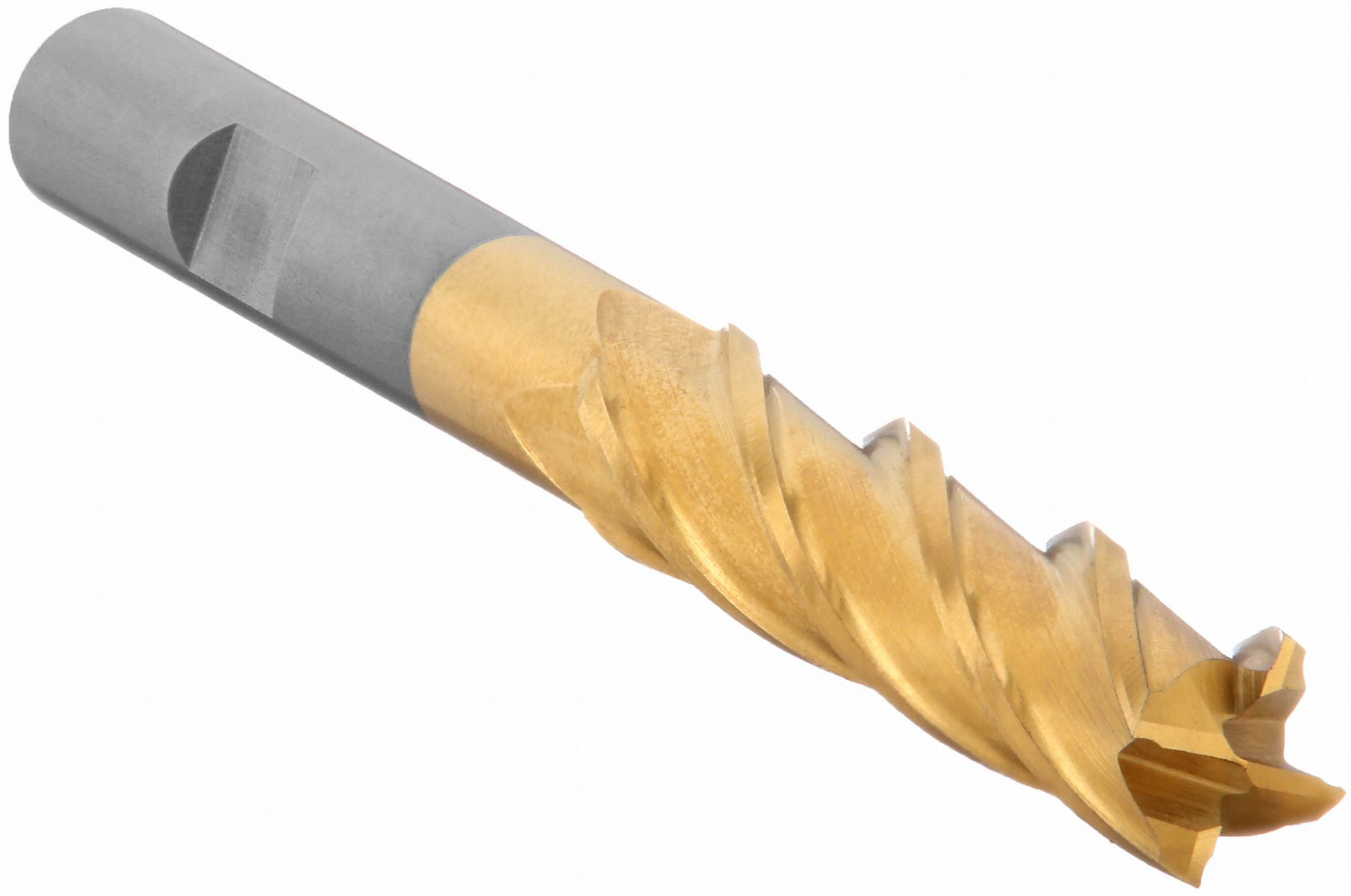 CLEVELAND, Cobalt, TiN Coated, Square End Mill - 31C104|C32700 - Grainger