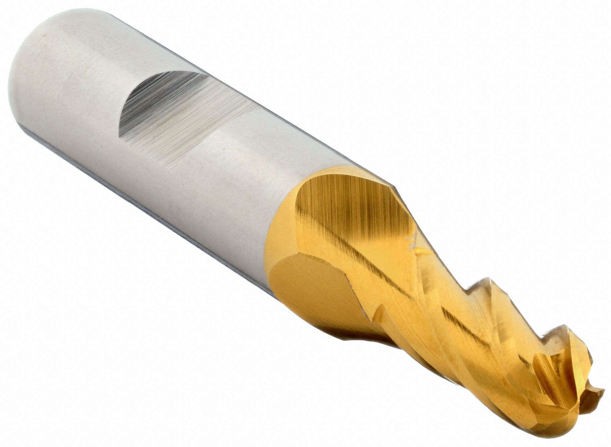 CLEVELAND, High Speed Steel, TiN Coated, Ball End Mill - 438C32|C33327 - Grainger