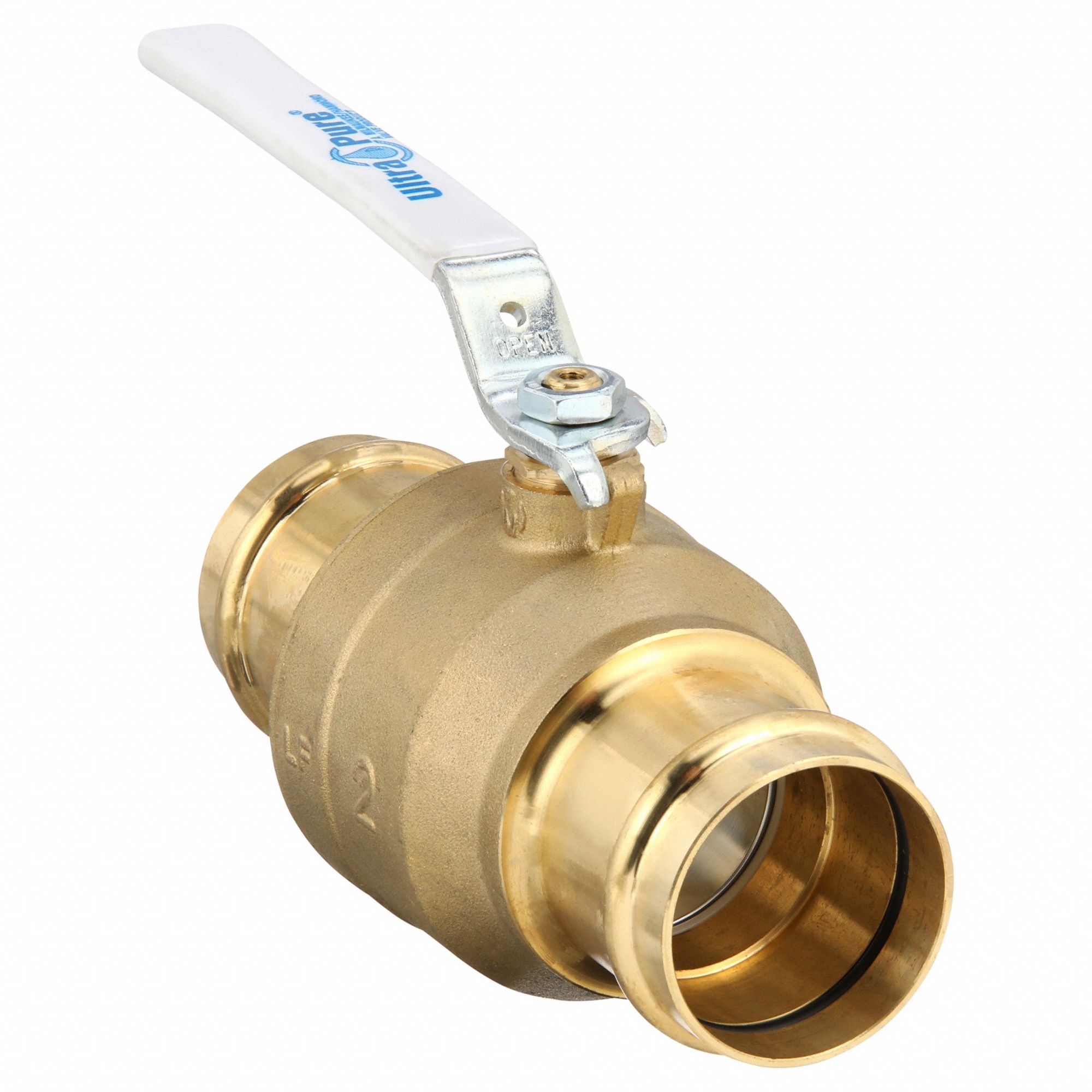 MILWAUKEE VALVE, 2 in, Brass, Manual Two-Way Ball Valve - 31CC98|UPBA-480B - 200 - Grainger