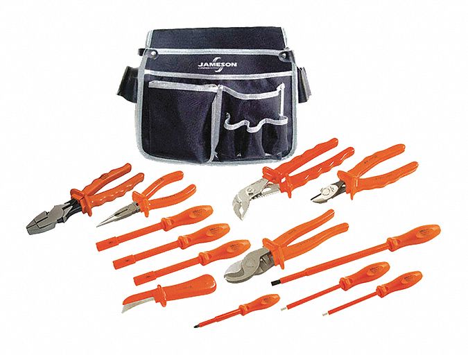 ITL, 13 Total Pcs, SAE, Insulated Tool Kit - 31CE73|00004 - Grainger
