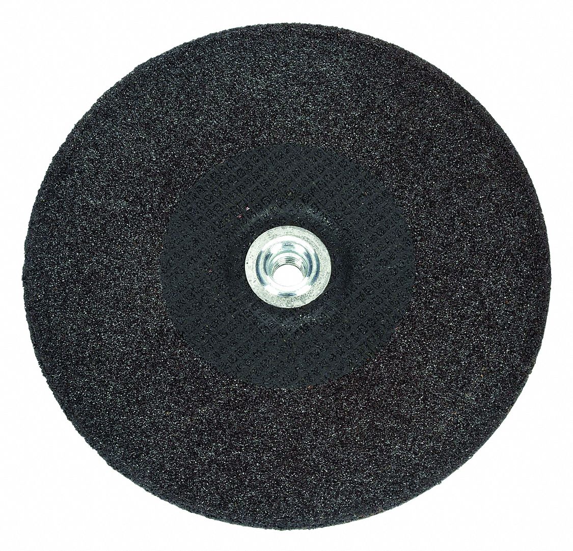 NORTON, Type 27, 9" x 1/4" x 5/8"-11, Depressed Center Grinding Wheel ...