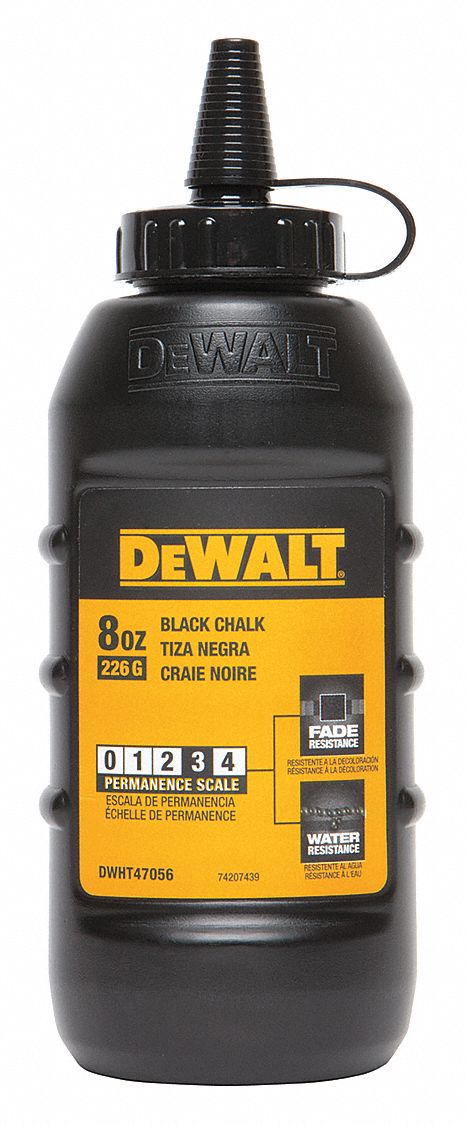 DEWALT, Black, Permanent, Marking Chalk - 31CL13|DWHT47056L - Grainger