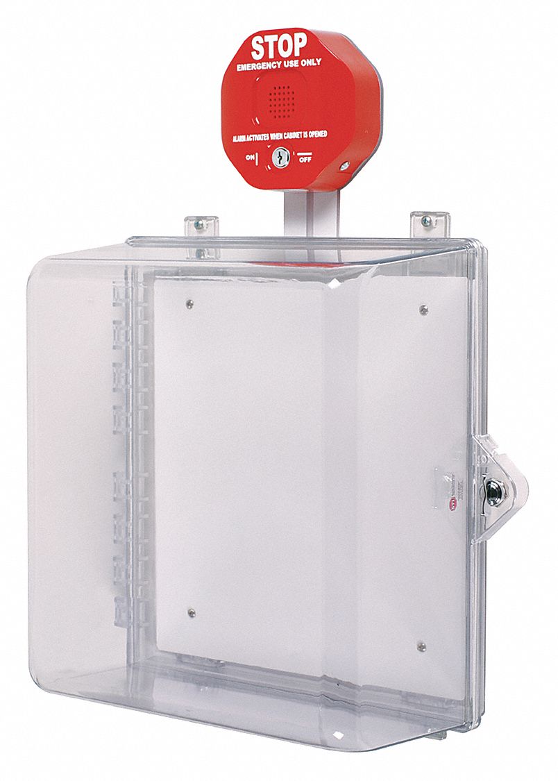 SAFETY TECHNOLOGY INTERNATIONAL, Polycarbonate, 14 3/16 in Overall Dp ...