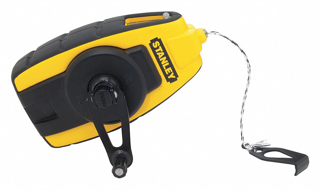 STANLEY, 3:1, 30 ft Line Lg, Chalk Line Reel - 31CN54|STHT47147 - Grainger