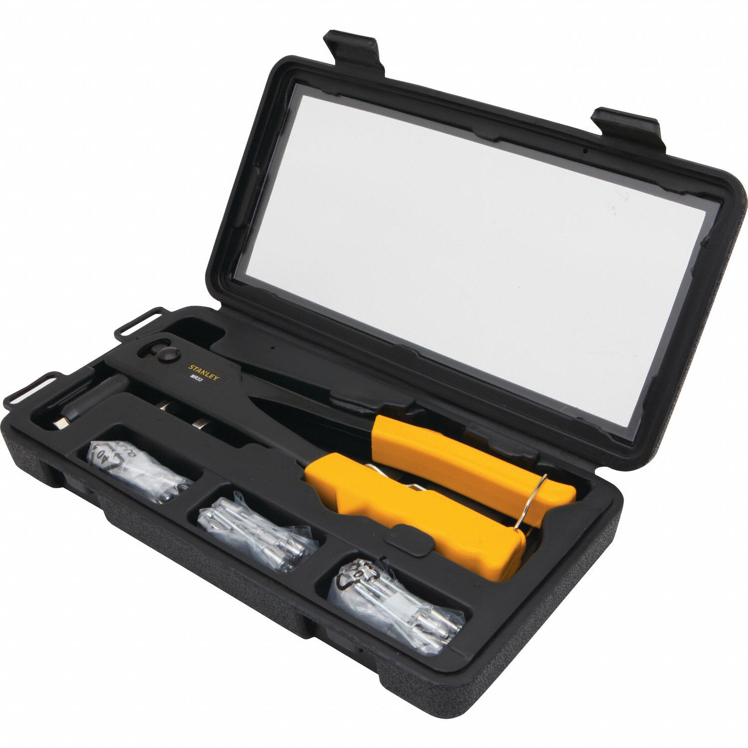 STANLEY Rivet Tool Kit: Blind, For 1/8 in Rivet Dia, (60) Assorted ...