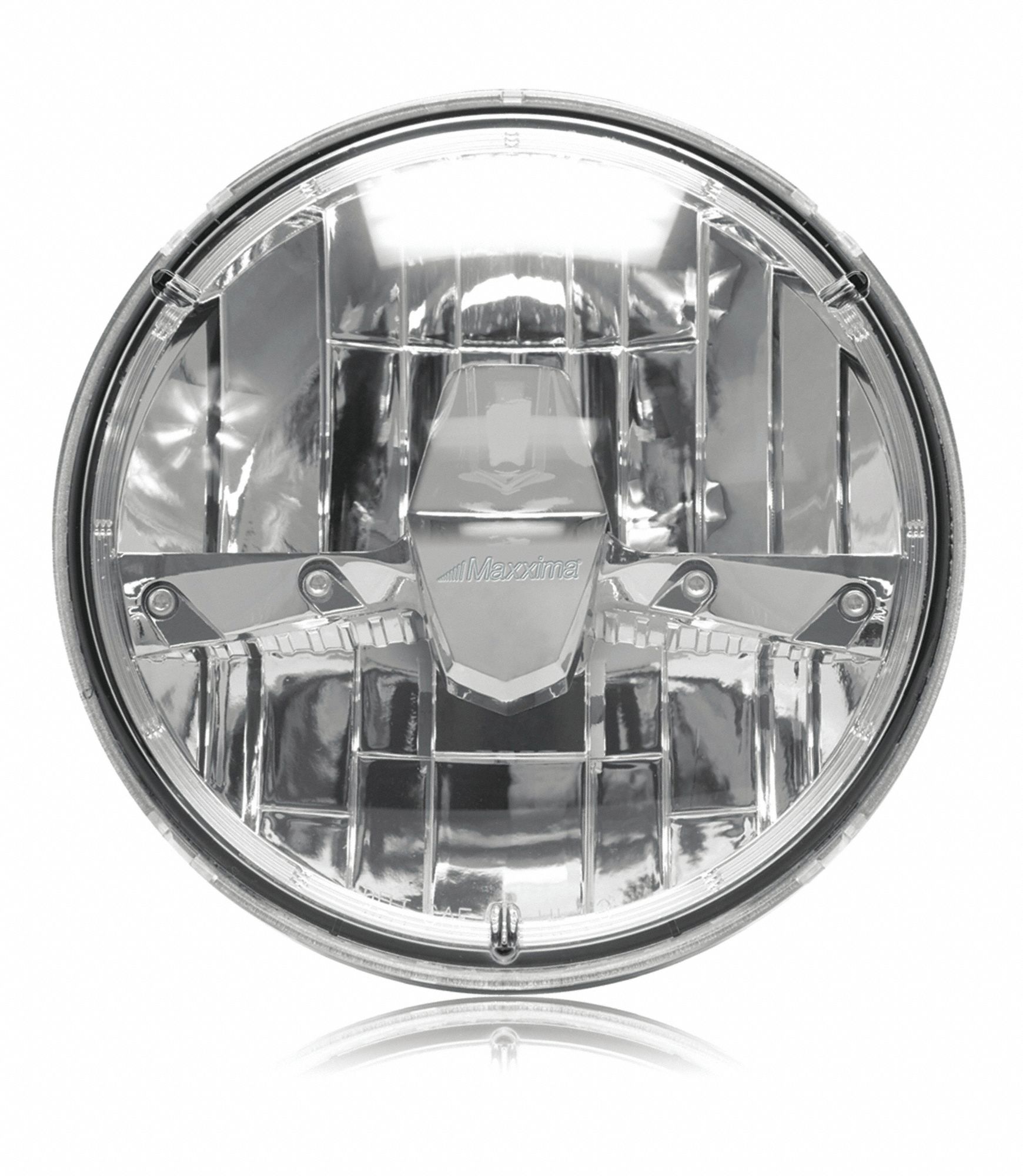MAXXIMA Round Headlight, 590 lm, 1050 lm, Dia.: 7", Width: 4" - 31DF94 ...