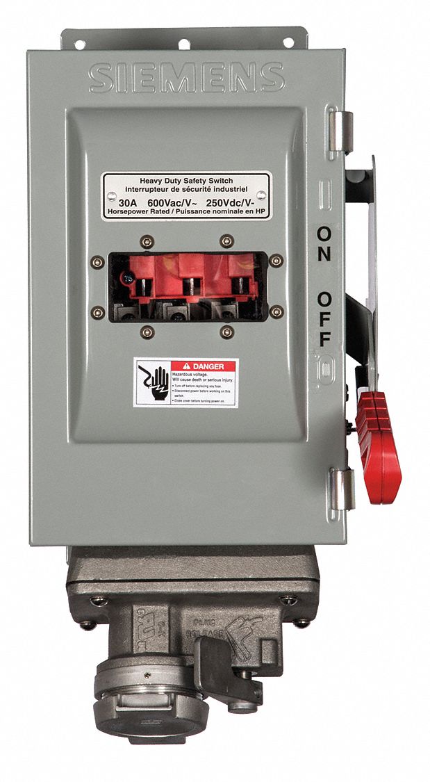 Indoor Heavy Duty HF361 Fusible Safety Switch 30A 600V By, 48% OFF