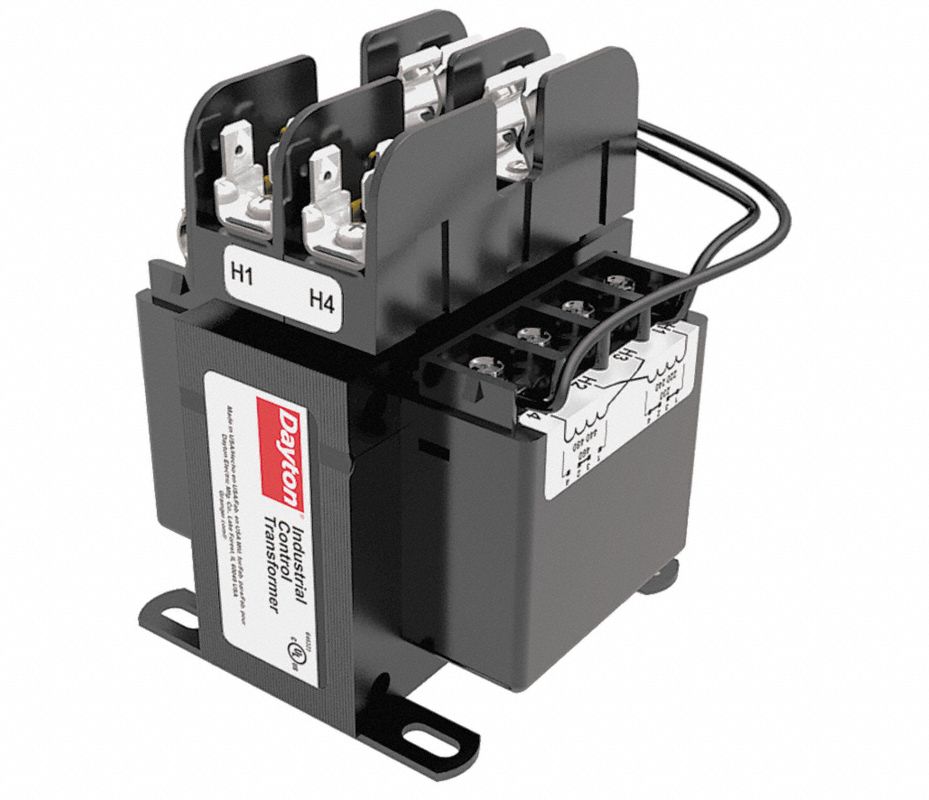 DAYTON Transformador de Control, Clasificación VA 300VA, Voltaje de Entrada 240/480VCA, Voltaje ...