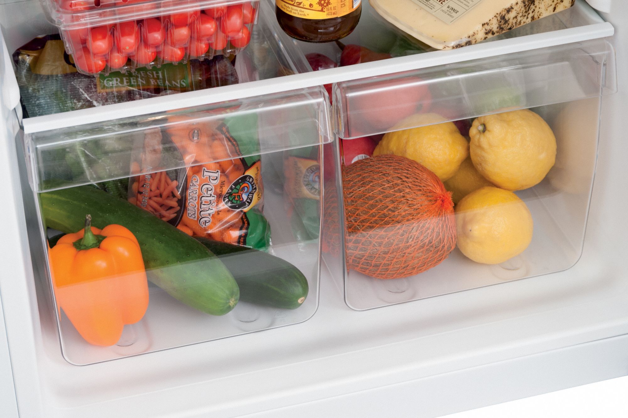 FRIGIDAIRE Top-Freezer Refrigerator: White, 11.6 cu ft Total Capacity ...