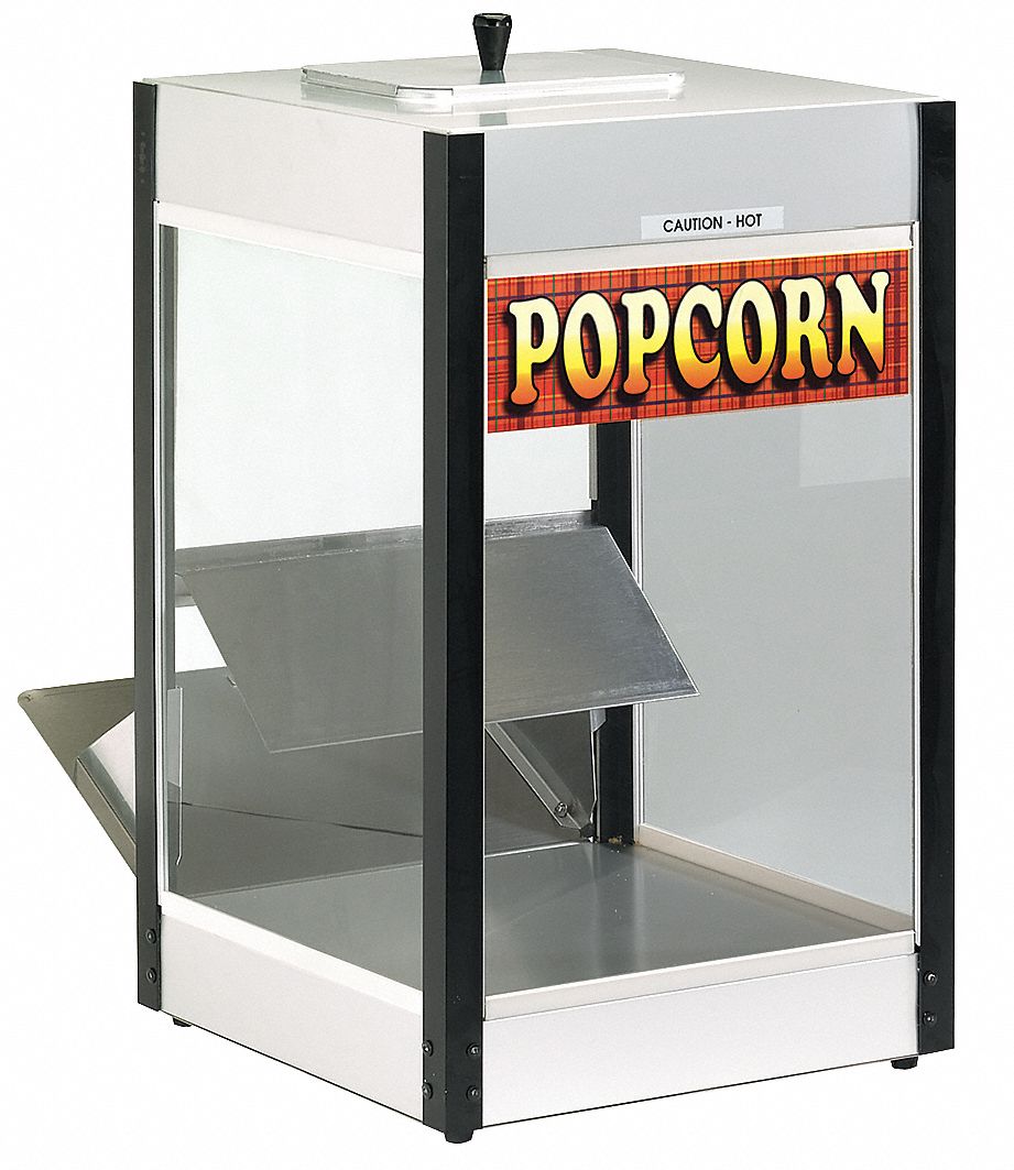 For Popcorn, 1 Shelves, Heated Display Case - 31EW20|E1201 - Grainger