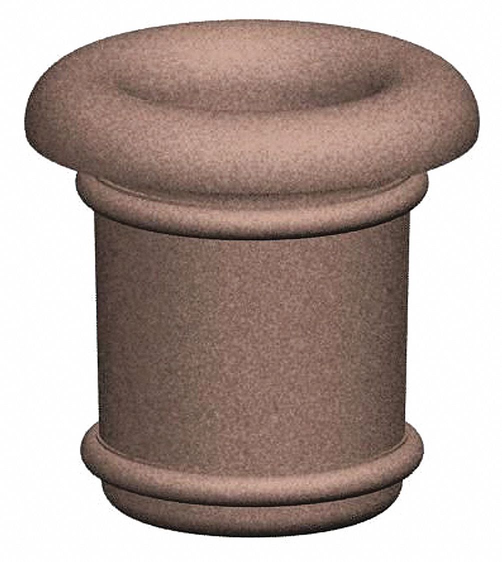 Circle, Gray, Planter Bollard - 31EX64|A3A - Grainger