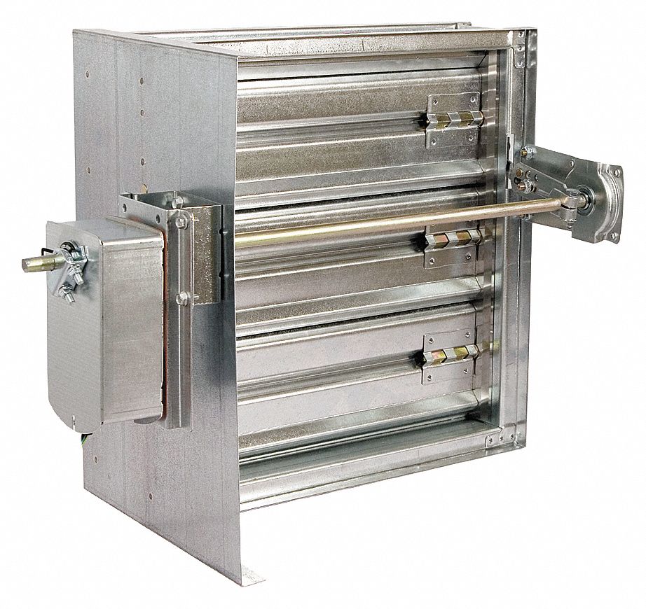 DAYTON SQ SMOKE DAMPER,VERT/HORIZONTAL - Motorized Fire and Smoke ...
