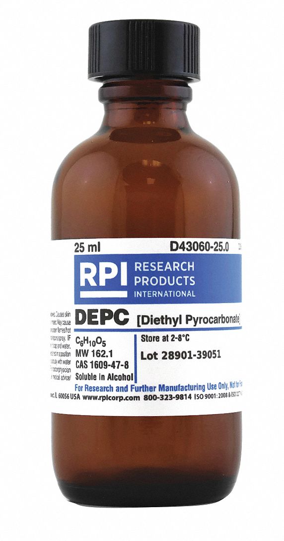 RPI DEPC (Diethyl Pyrocarbonate) (Diethyl Dicarbonate), 25mL Liquid ...