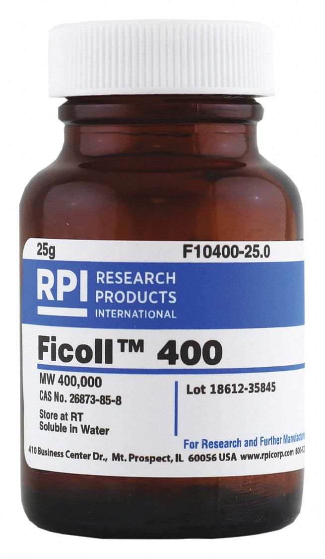 RPI Ficoll 400, 25 g Powder - 31FY27|F10400-25.0 - Grainger