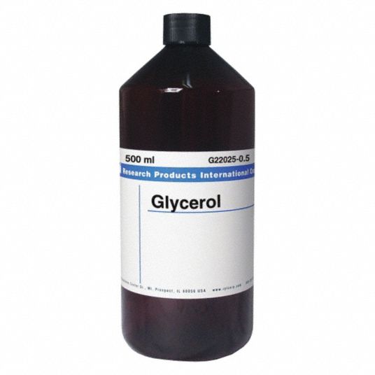 RPI Glycerol, ACS Grade, 500 mL Liquid - 31FY50|G22025-0.5 - Grainger