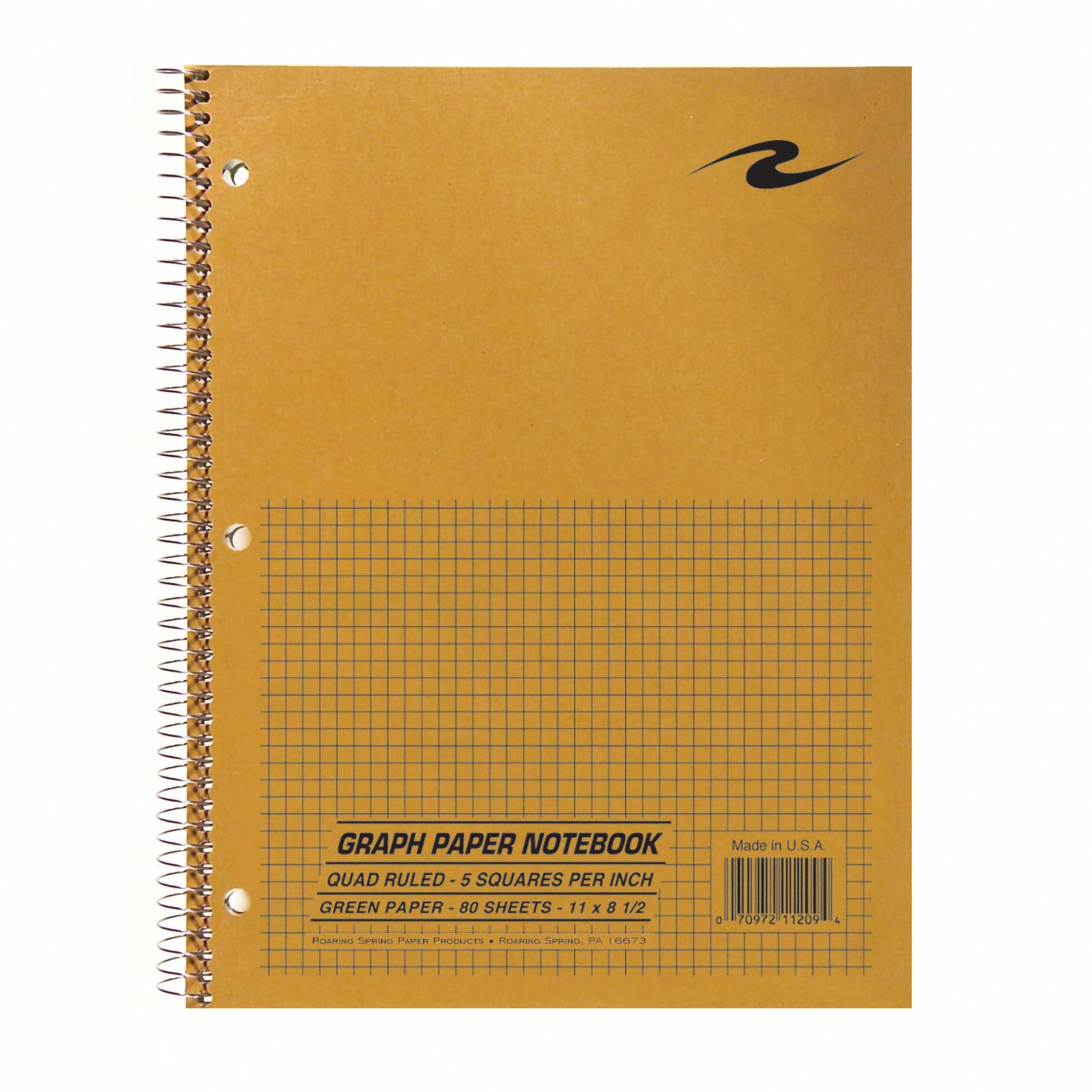 ROARING SPRING Notebook, 8-1/2 in x 11 in, 80 - 31HG81|11209 - Grainger