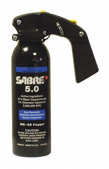 SABRE, 10, 9.25 in Overall Ht (In.), Pepper Spray - 31HH11|960050-C ...